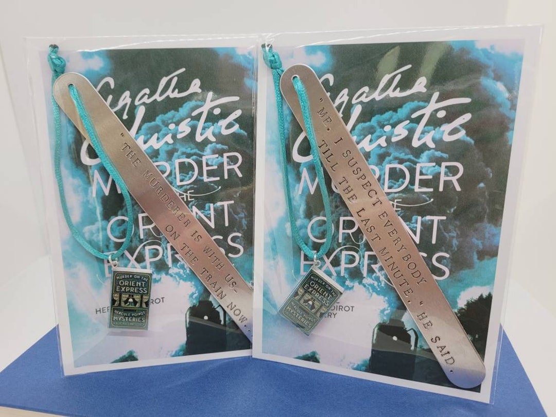 Handmade Stamped Bookmark - Agatha Christie Murder on the Orient ...