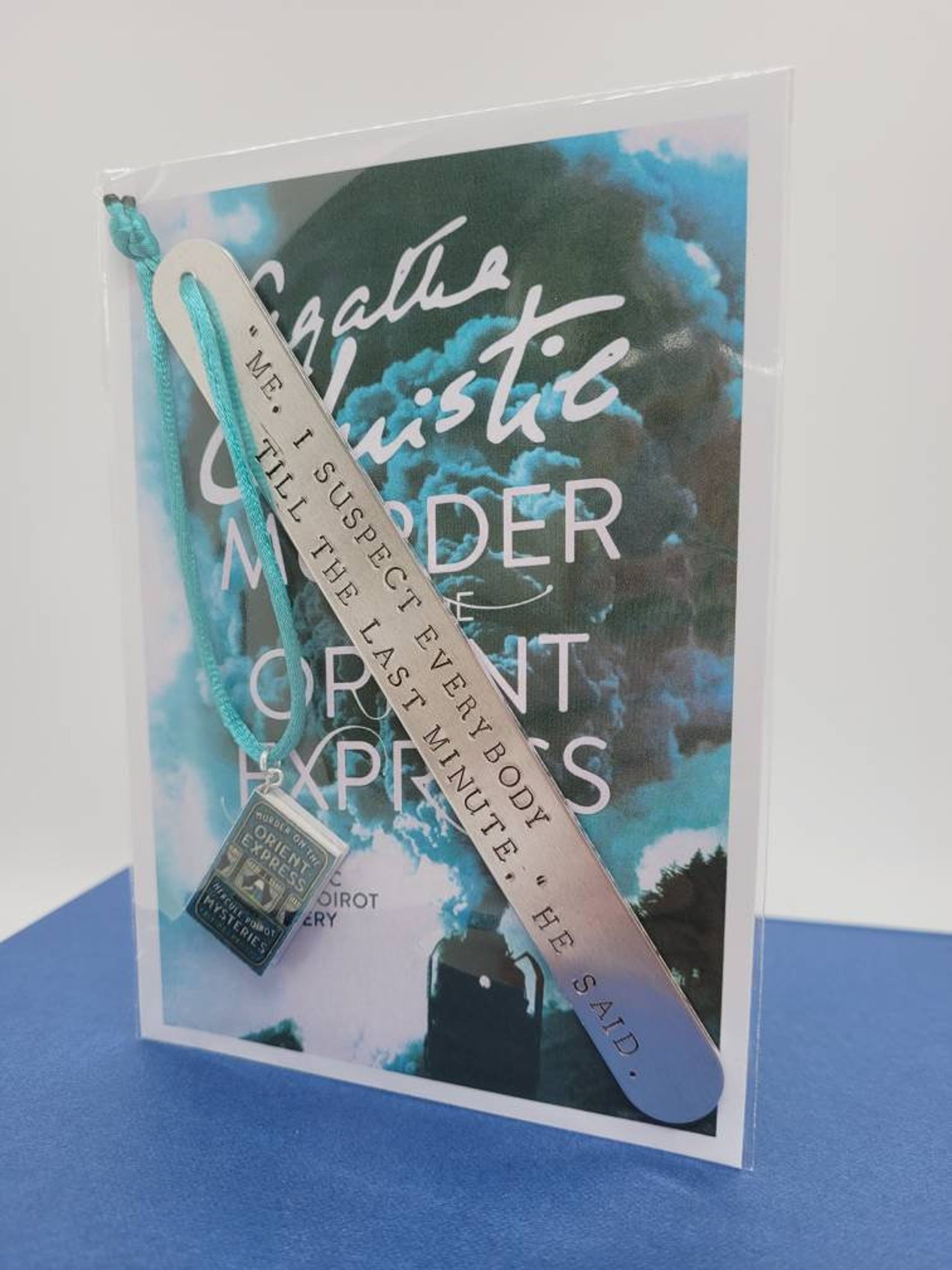 Handmade Stamped Bookmark - Agatha Christie Murder on the Orient ...