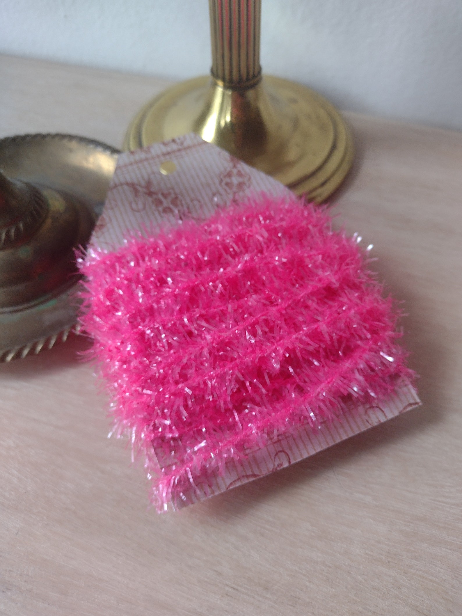 Pink Tinsel Trim Garland. Hot Pink Fluffy Mini Boa Garland - Etsy
