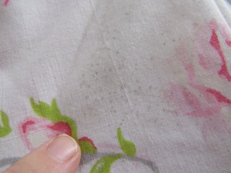 Vintage Rosey Rosey Rose Bedsheet Border Print Sheet for Sewing - Etsy