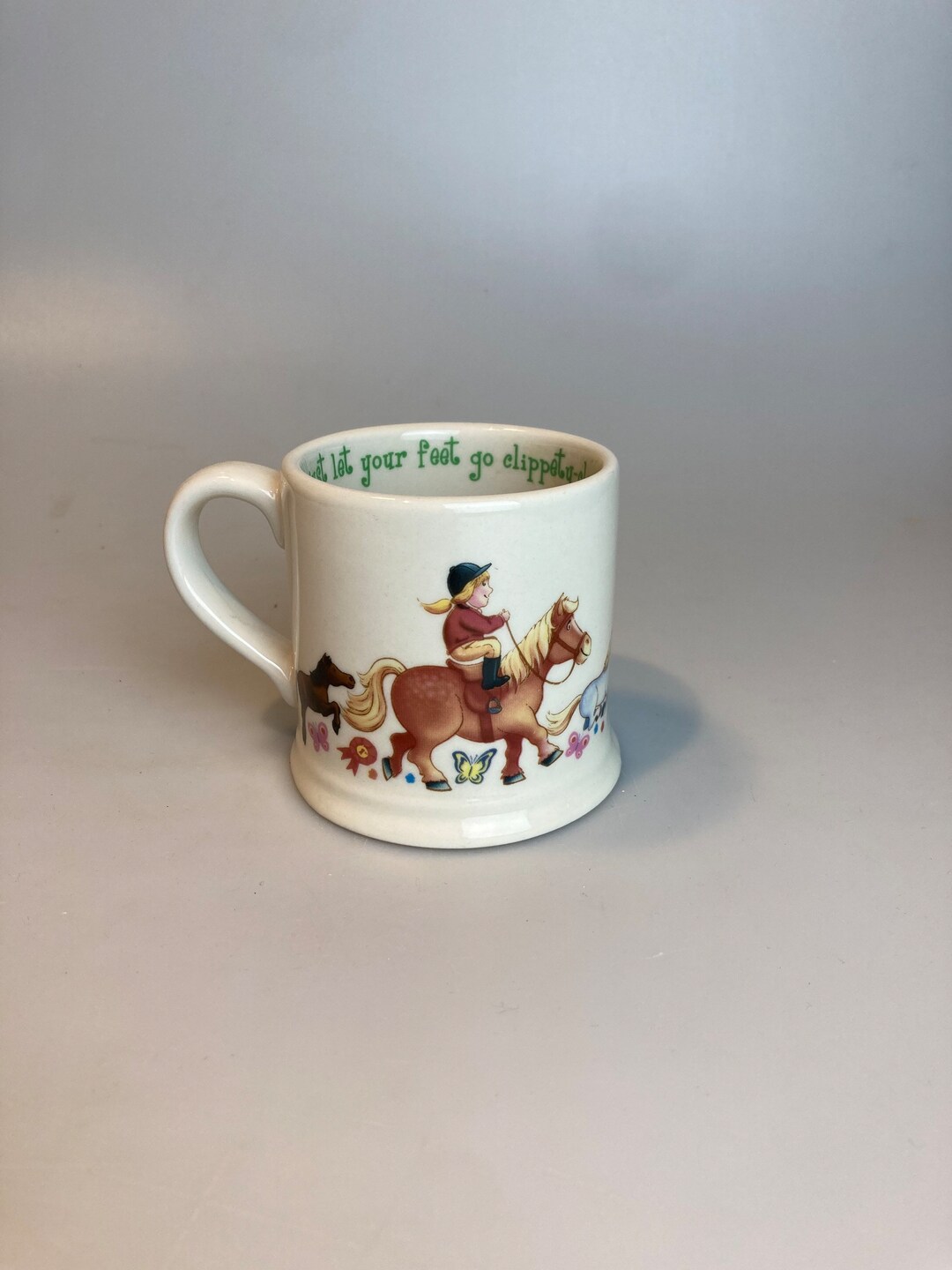 1890 Anderton Pottery England Vintage Nursery Rhyme Childs 8 Oz Pony ...