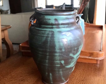 R S Lang Studio Art Pottery Signed Jar Hand Turned Clay Pot | Etsy