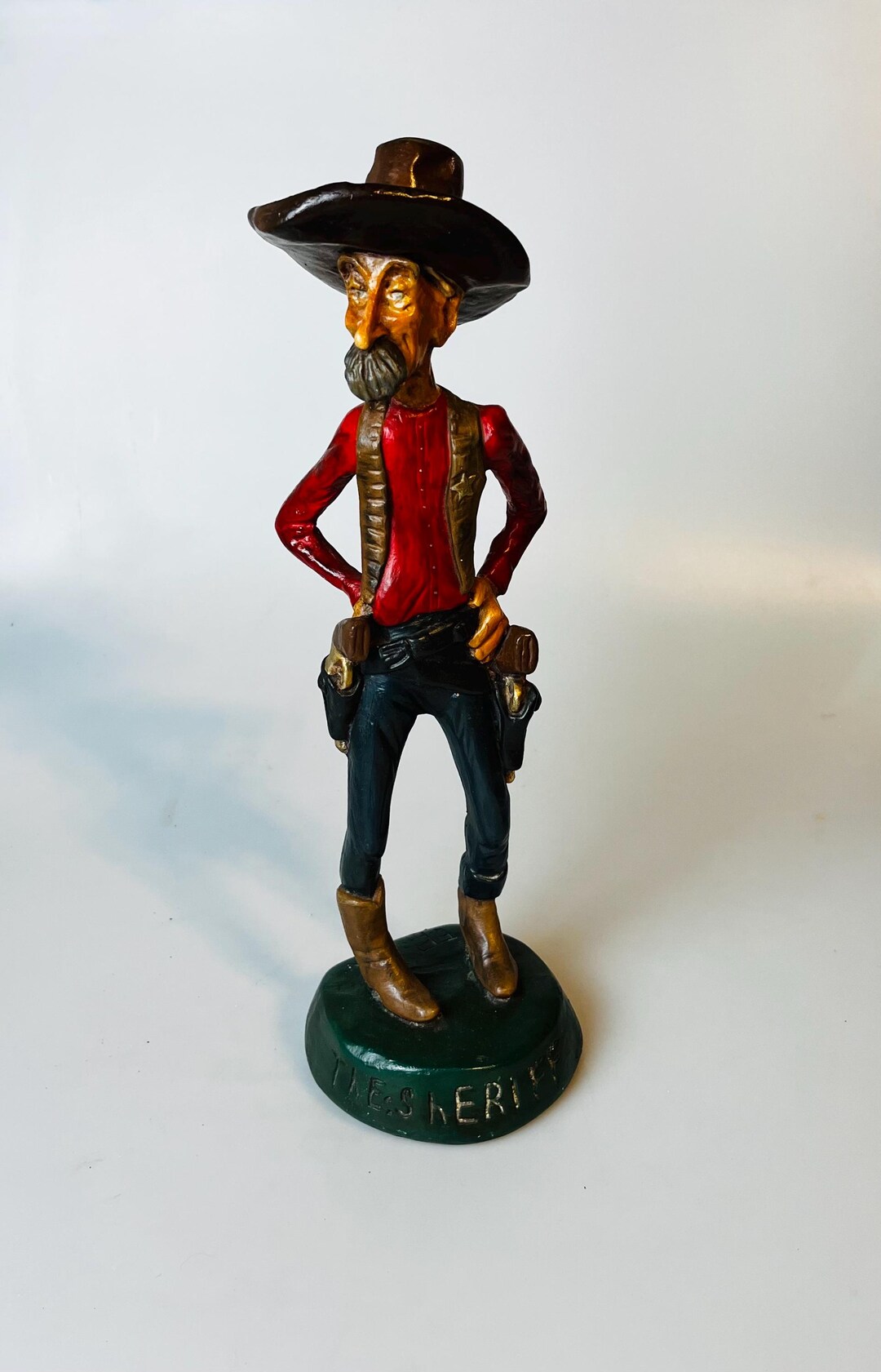 Vintage 1940s "the Sheriff" Chalkware Figurine by E.J. Borman - Etsy