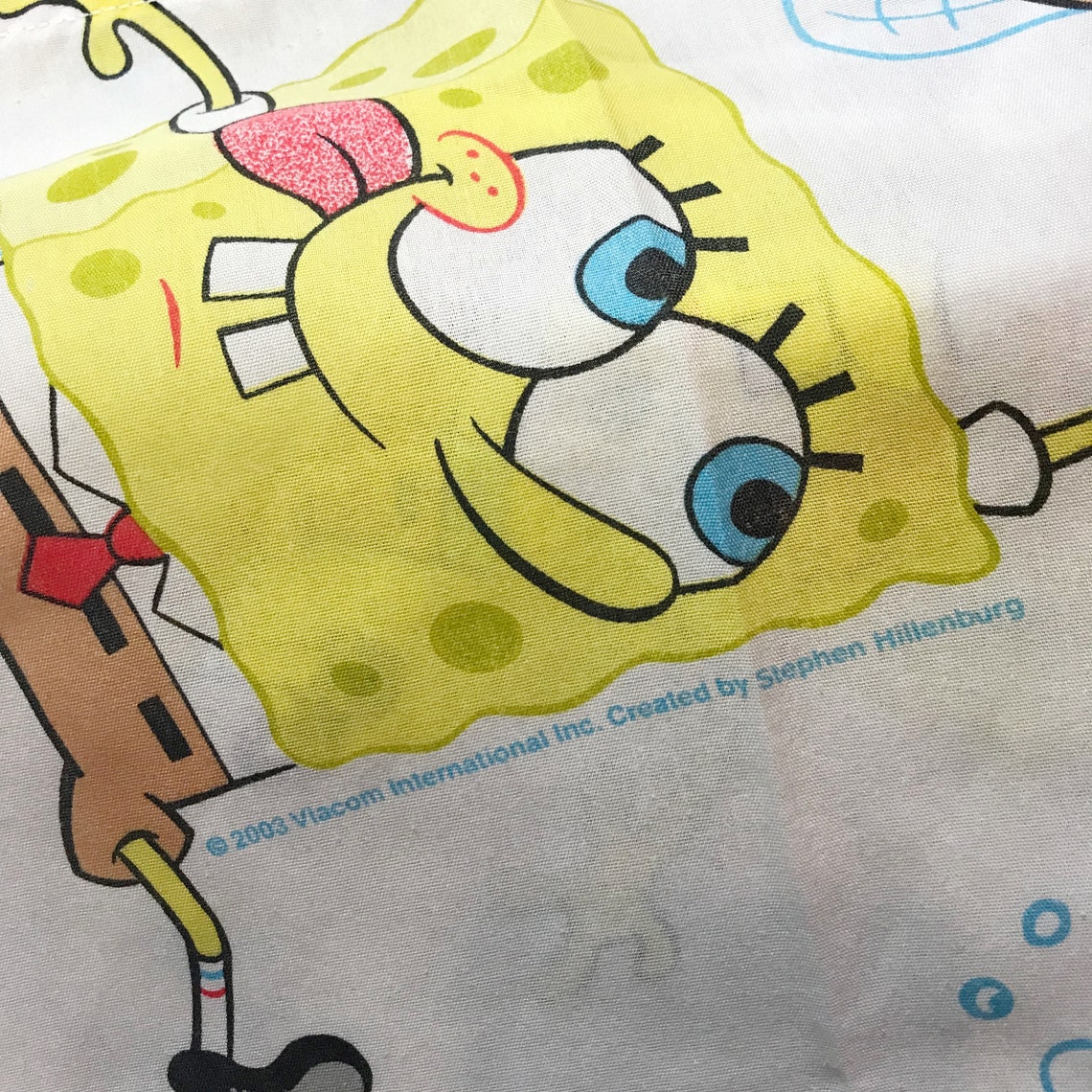 Spongebob Squarepants TWIN Flat Sheet 2003 - Etsy