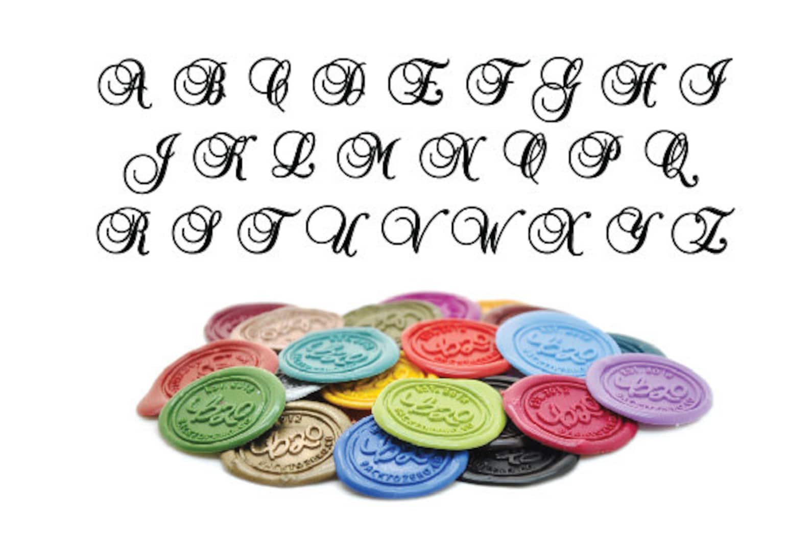 Personalized Custom Double Script Initials Ampersand Wax Seal Stamp ...