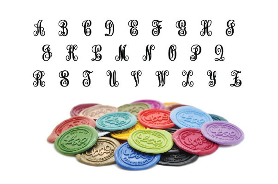 Personalized Custom Double Initials Monogram Wax Seal Stamp - Etsy