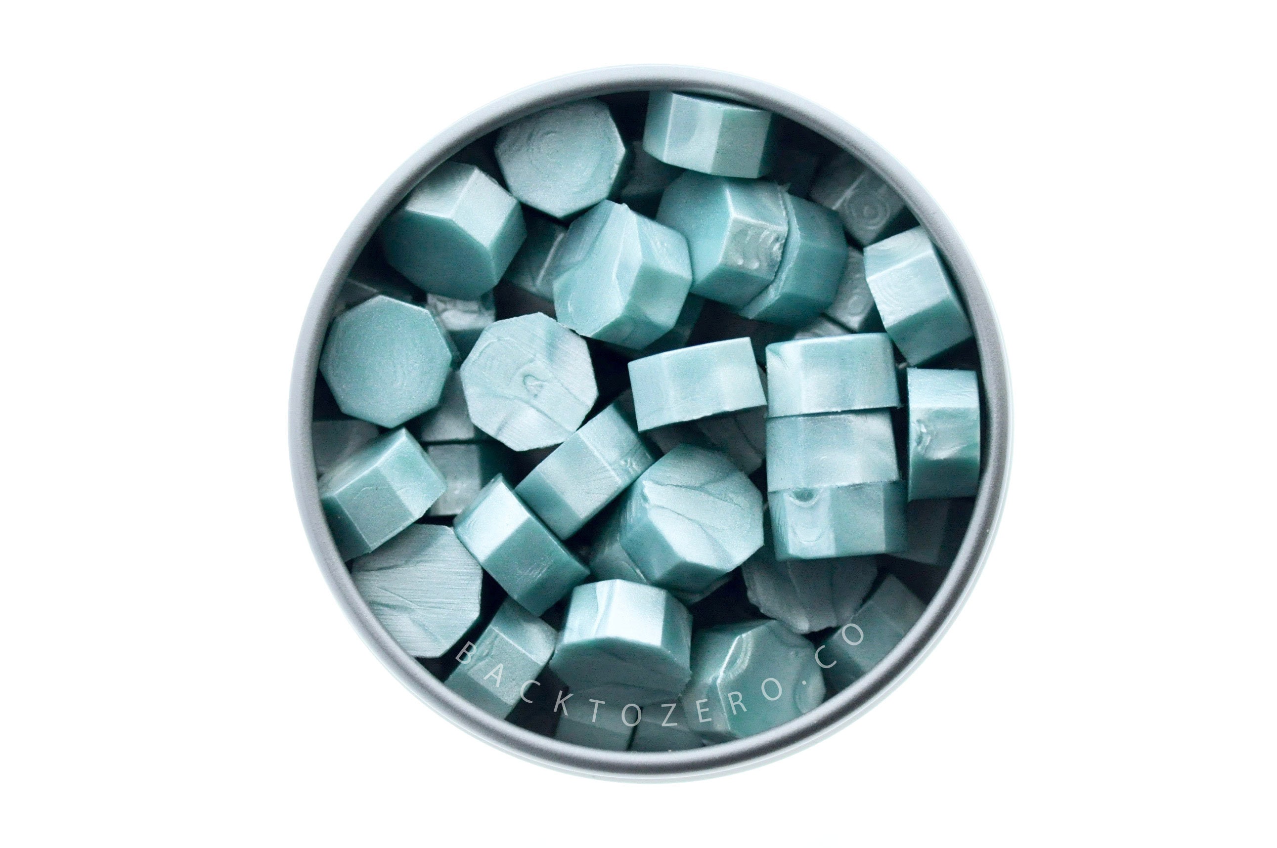 Shades of Blue Octagon Sealing Wax Beads of Your Choice | Backtozero - Etsy