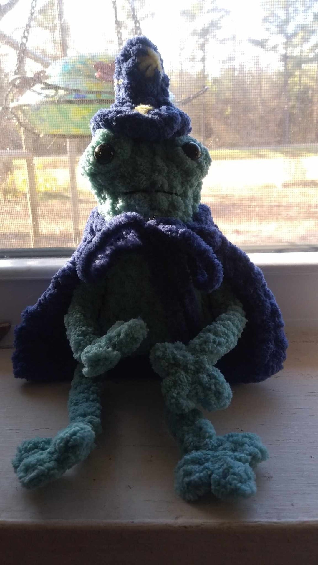 Leggy Frog With Wizard Cape and Hat. - Etsy