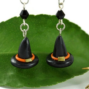 Wicked Witch Hat Earrings, Halloween Whimsical Whimsy Spooky Witches ...