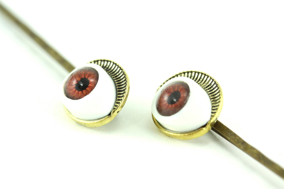 Eyeball Hair Pin Evil Human Goth Bobby All Seeing Eye of | Etsy