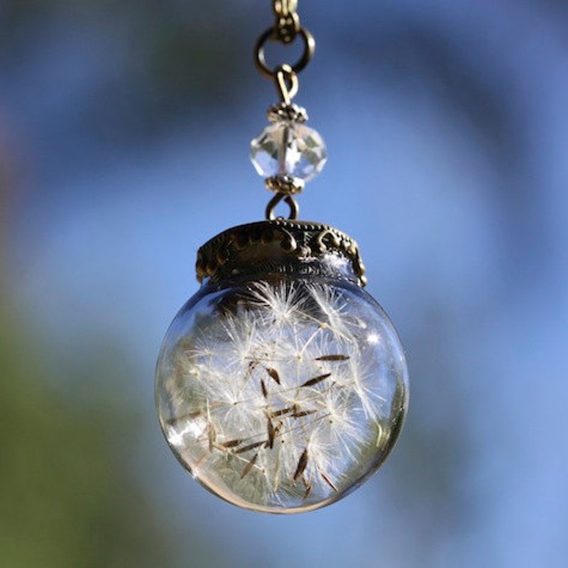 Dandelion Necklace - Etsy