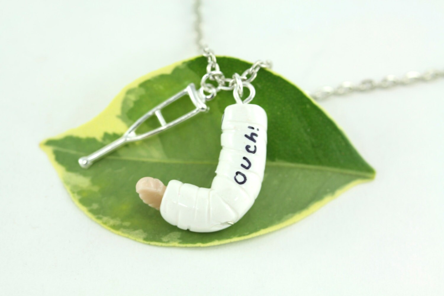 Break a Leg Necklace Get Well Soon Broken Cast Theatre Play - Etsy