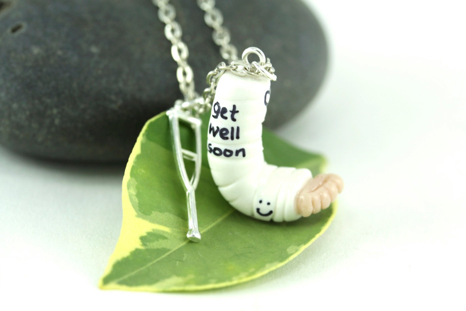 Break a Leg Necklace Get Well Soon Broken Cast Theatre Play - Etsy