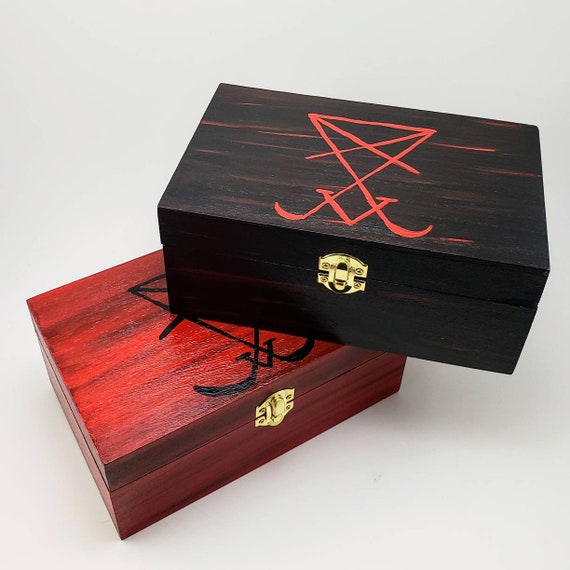 Lucifer's Sigil Box for Altars Tarot and More. - Etsy UK
