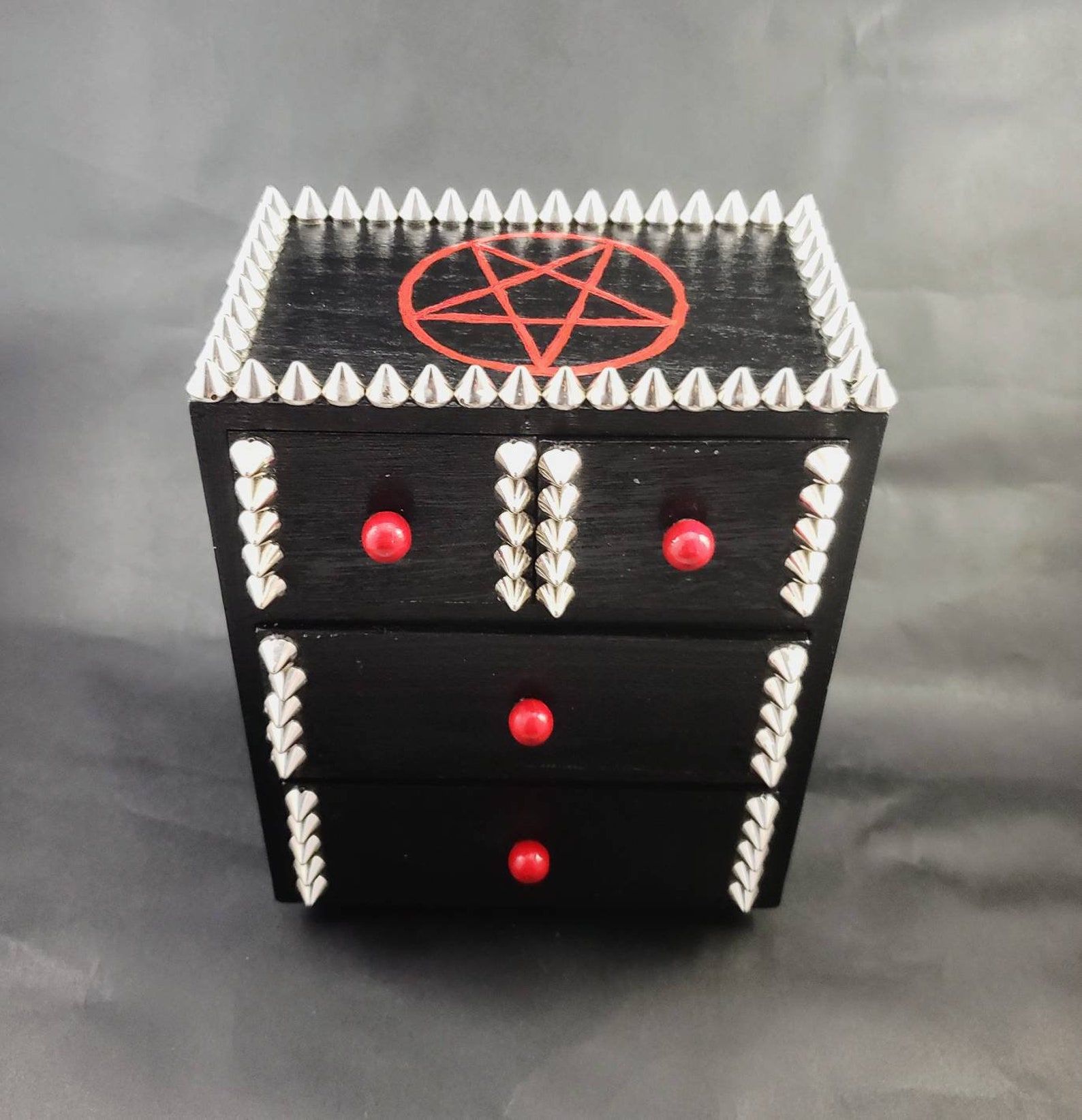 Jewelry Box Drawers Goth Lucifer's Sigil Leviathan's - Etsy