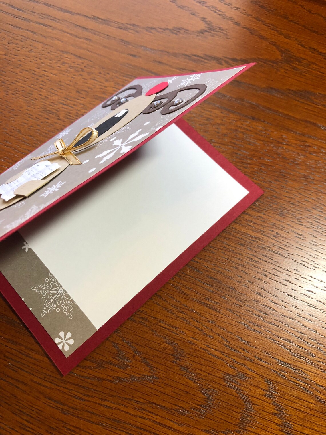 Singing Reindeer Christmas Card Kit 6 15 - Etsy