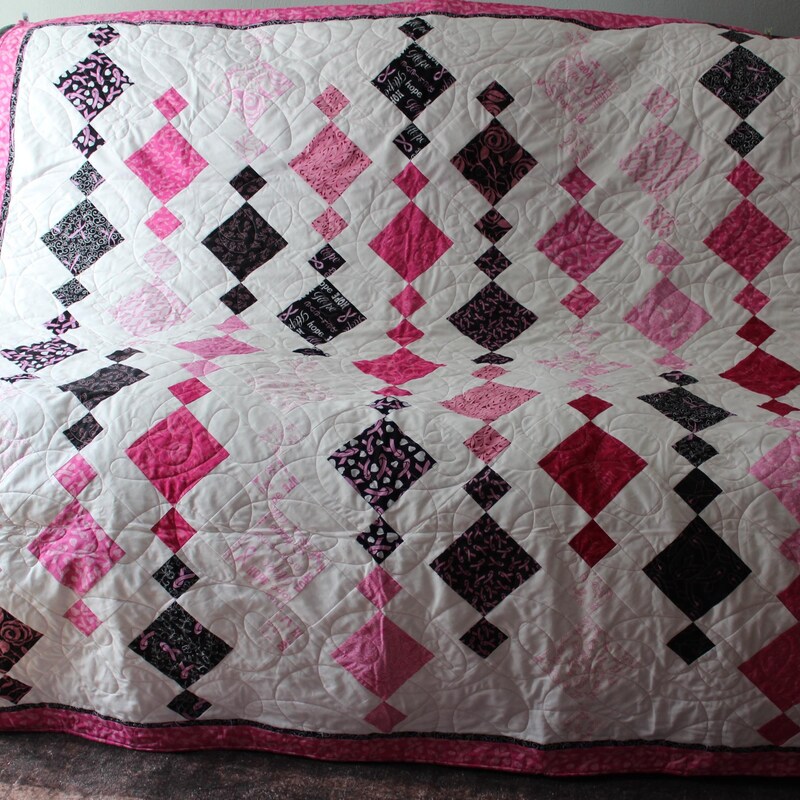 Breast Cancer Quilt - Etsy