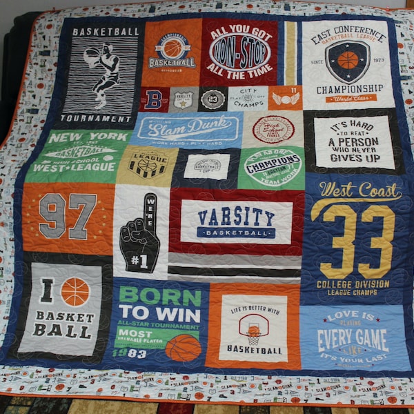 Basketball Quilts - Etsy
