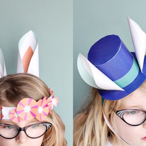 Spring & Easter Printables Pack - Top Hat - Bunny Ears Headband ...