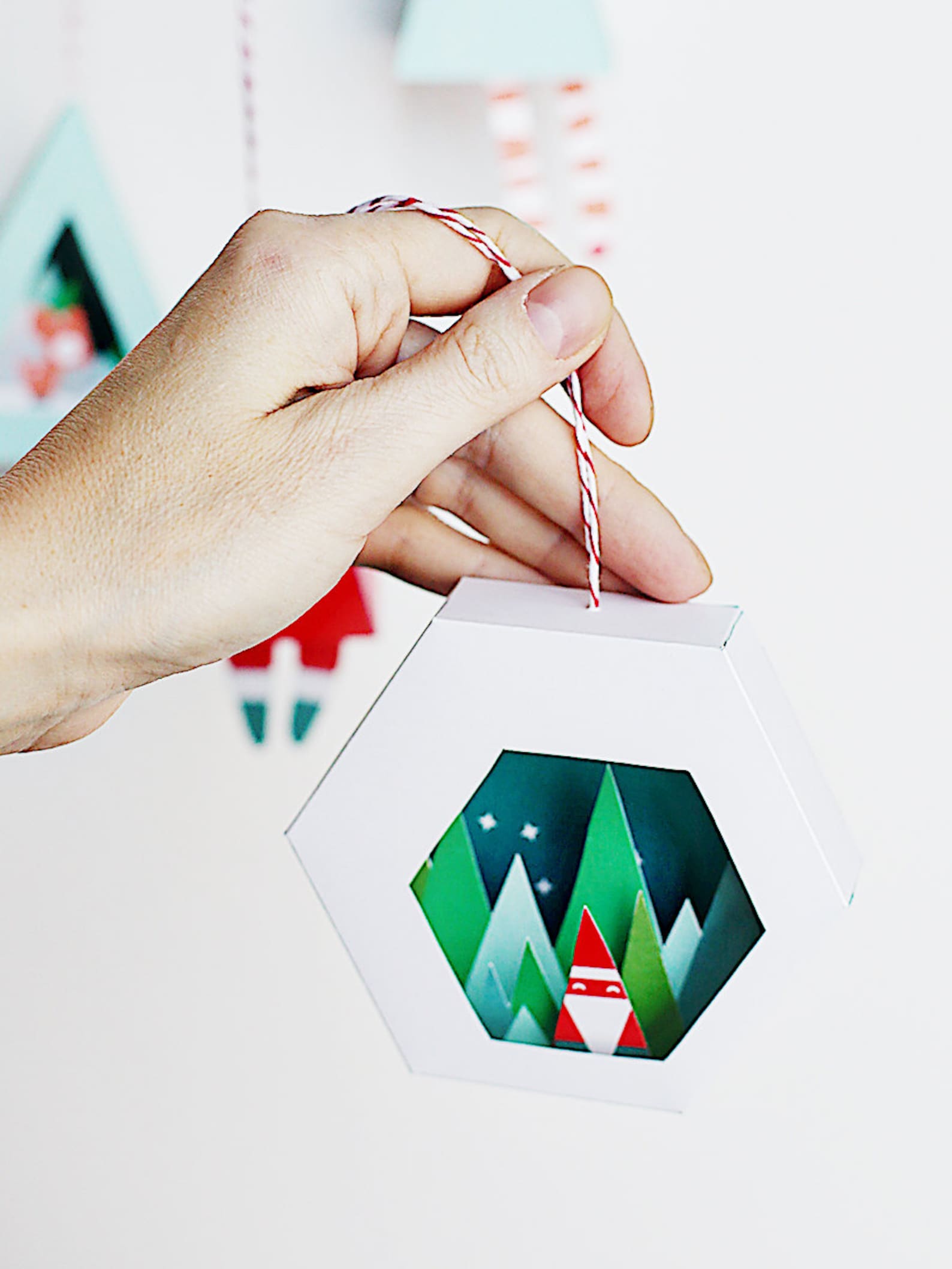 3D Christmas Ornaments #2 - 4 in a Set - Printable Paper Crafts ...