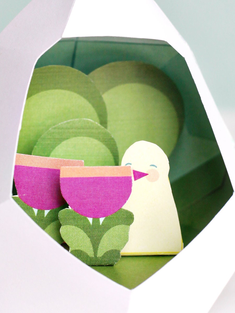 Spring Easter Egg Dioramas - Shadowbox DIY - Paper Craft Eggs Printable ...