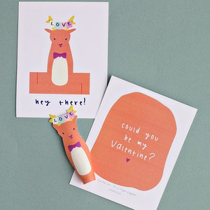 Valentines - Printable Finger Puppet Valentines - Class Valentines Card ...