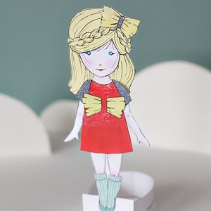 Willow Paper Doll - Winter - Modern Paper Doll - Instant Kids Paper ...