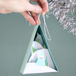 3D Christmas Ornaments #2 - 4 in a Set - Printable Paper Crafts ...