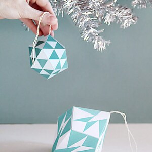 3D Christmas Ornaments #2 - 4 in a Set - Printable Paper Crafts ...