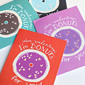 Valentines Card - Printable I'm Donuts for You Card - Last Minute Card ...