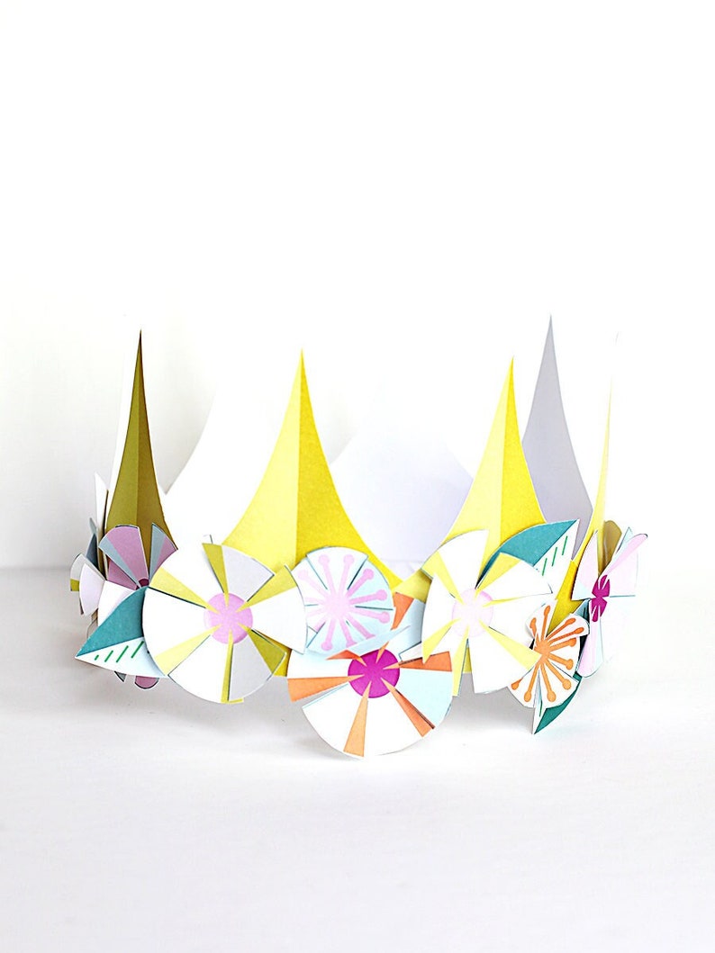 Paper Flower Crown Instant Paper Craft Printable Paper - Etsy
