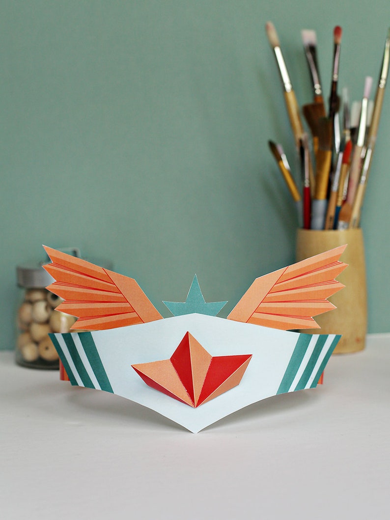 Paper Crown - Super Hero - Instant Paper Craft - Printable Paper ...