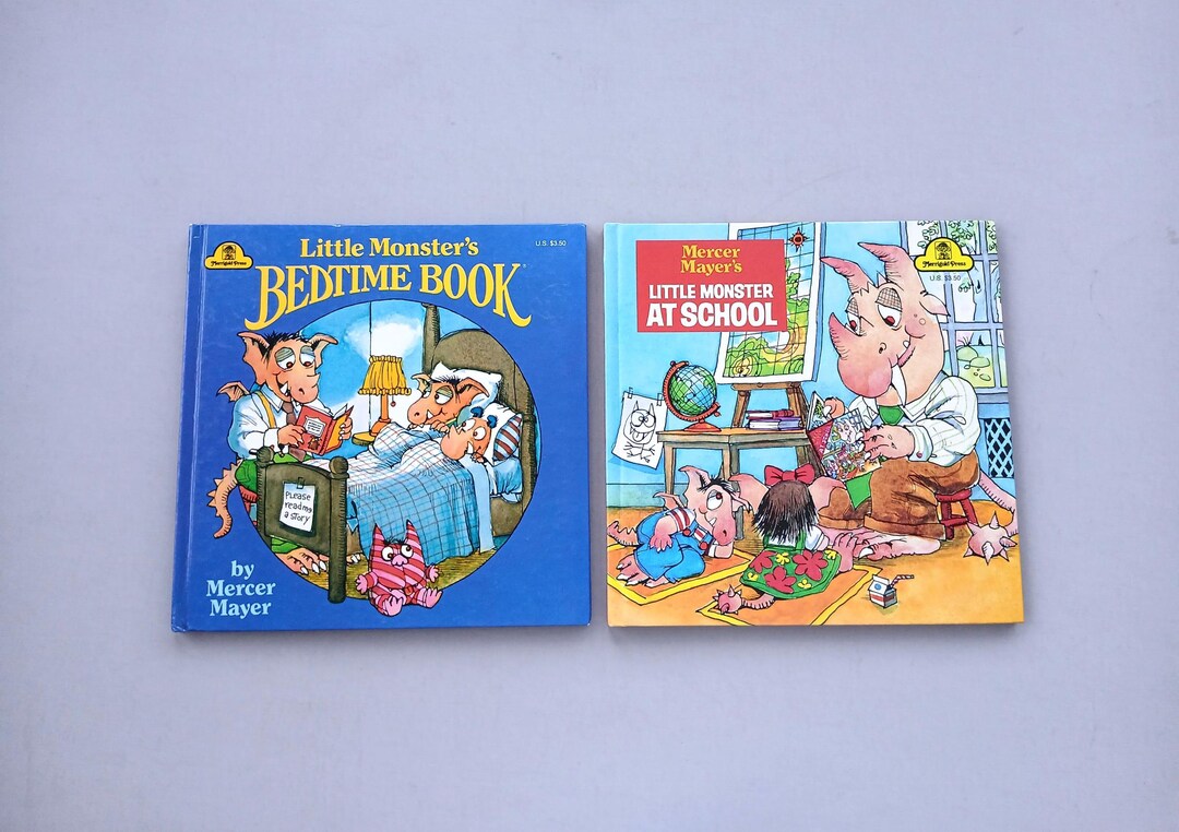 2 Mercer Mayer Books - Little Monster's Bedtime Book - AND - Little ...