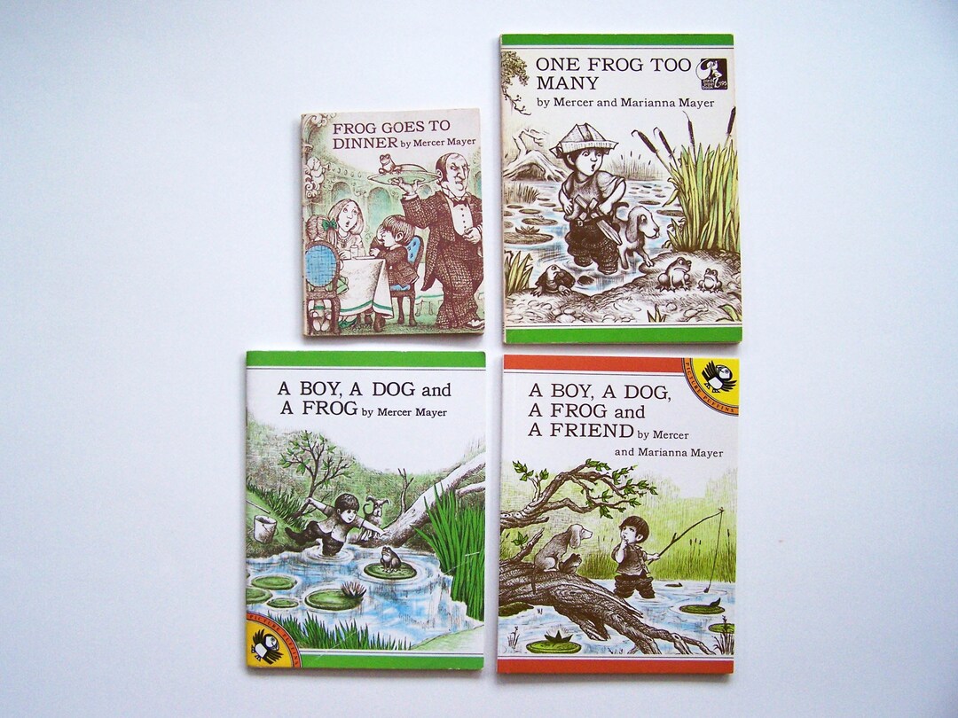 4 Mercer Mayer Books - Frog Goes to Dinner - One Frog Too Many - A Boy ...