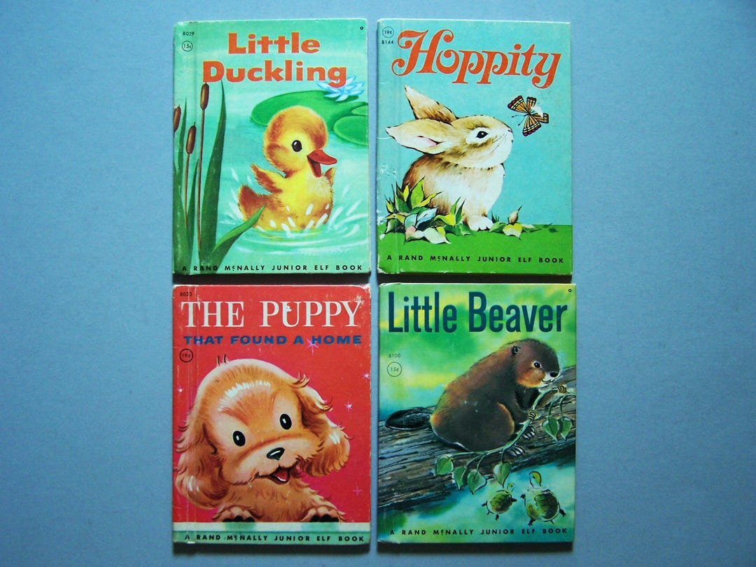 Vintage Toddler Animal Stories - Little Duckling - Hoppity - Little ...