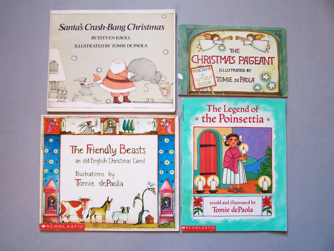 Vintage Tomie Depaola Christmas Book Set: Poinsettia, Pageant - Etsy