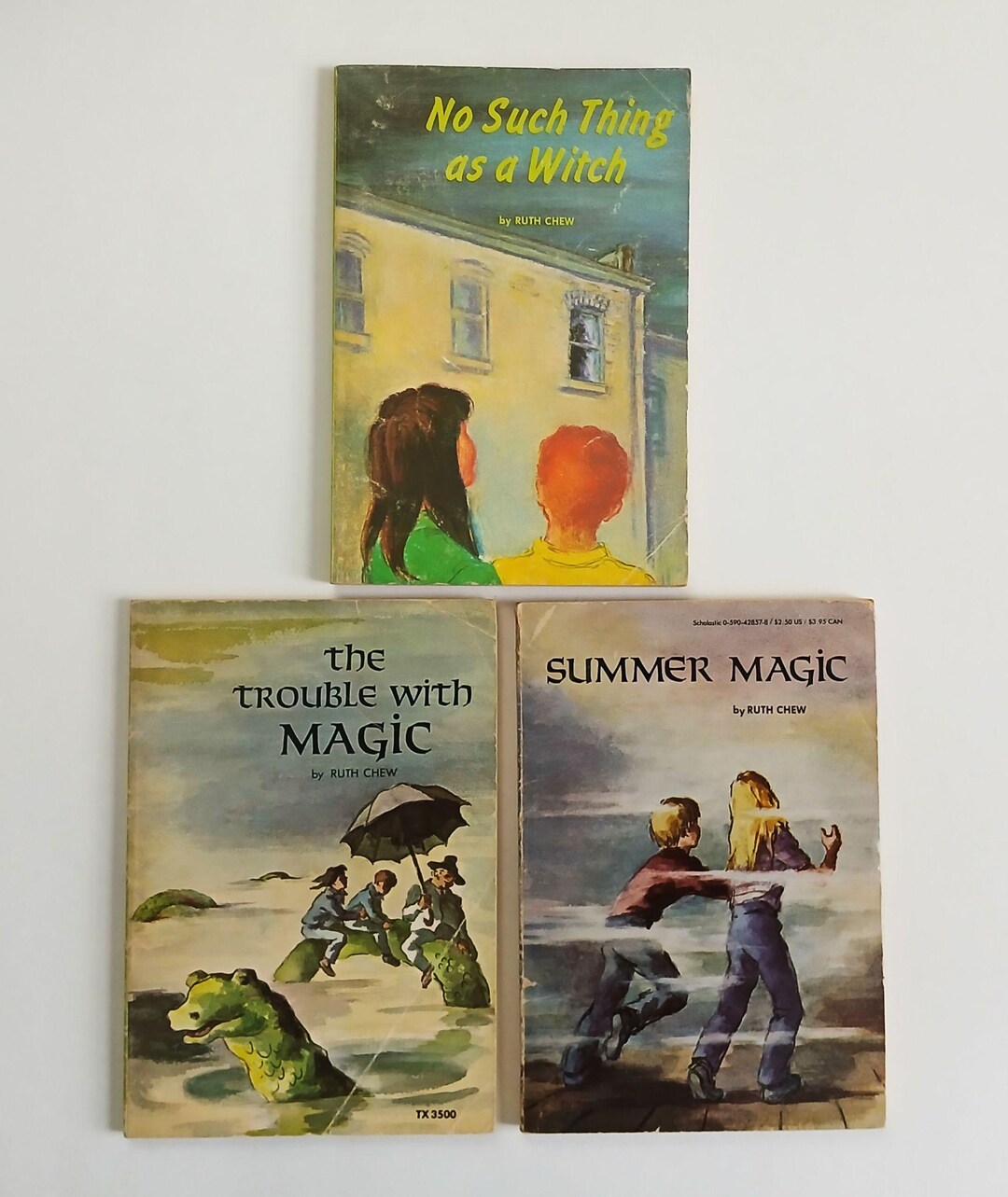 1970s Ruth Chew Books - No Such Thing as a Witch - Trouble With Magic ...
