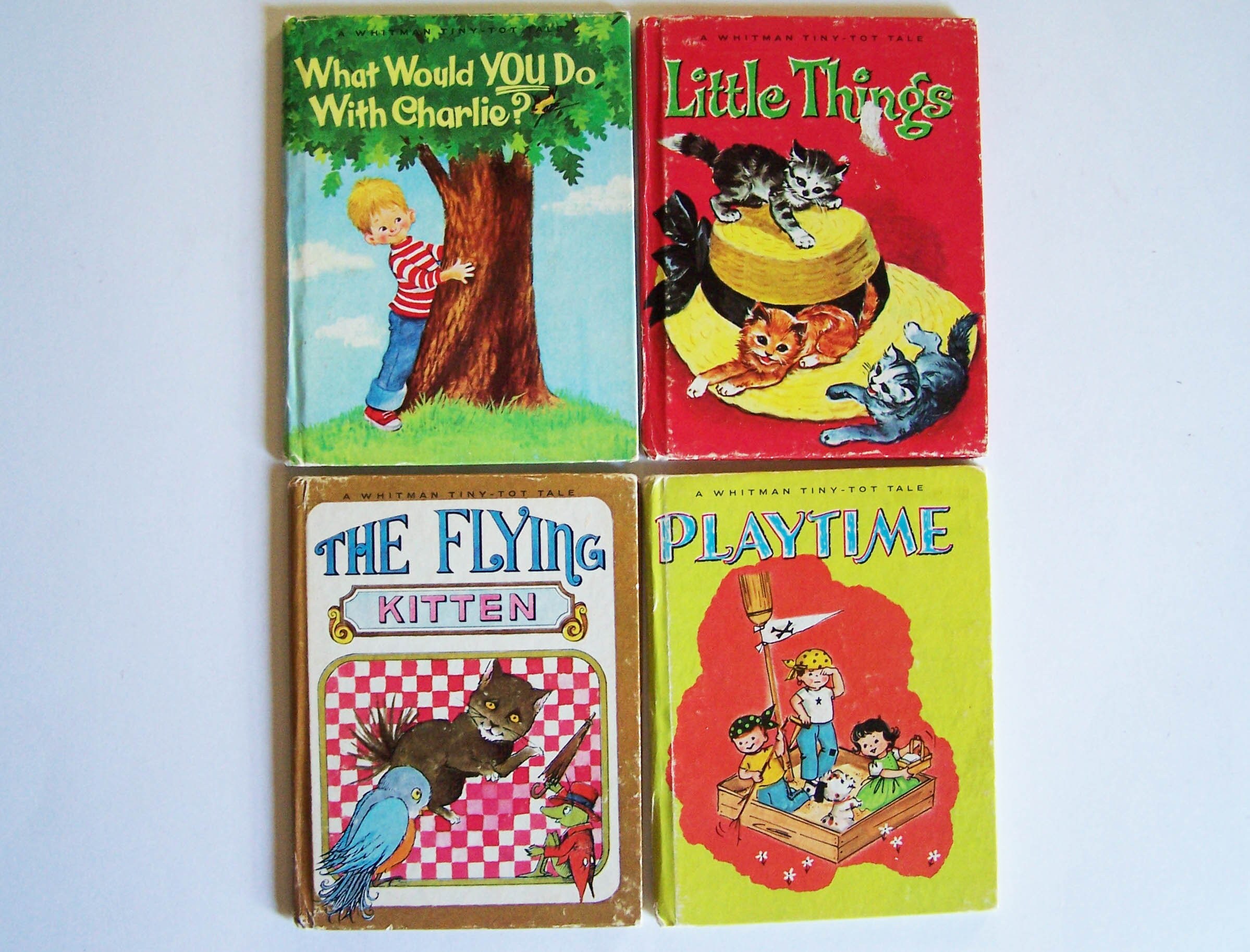 4 Whitman Tiny Tot Tale Books What Would You Do With - Etsy