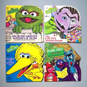 4 Sesame Street Books - Oscar the Grouch's Alphabet of Trash - Grover's ...