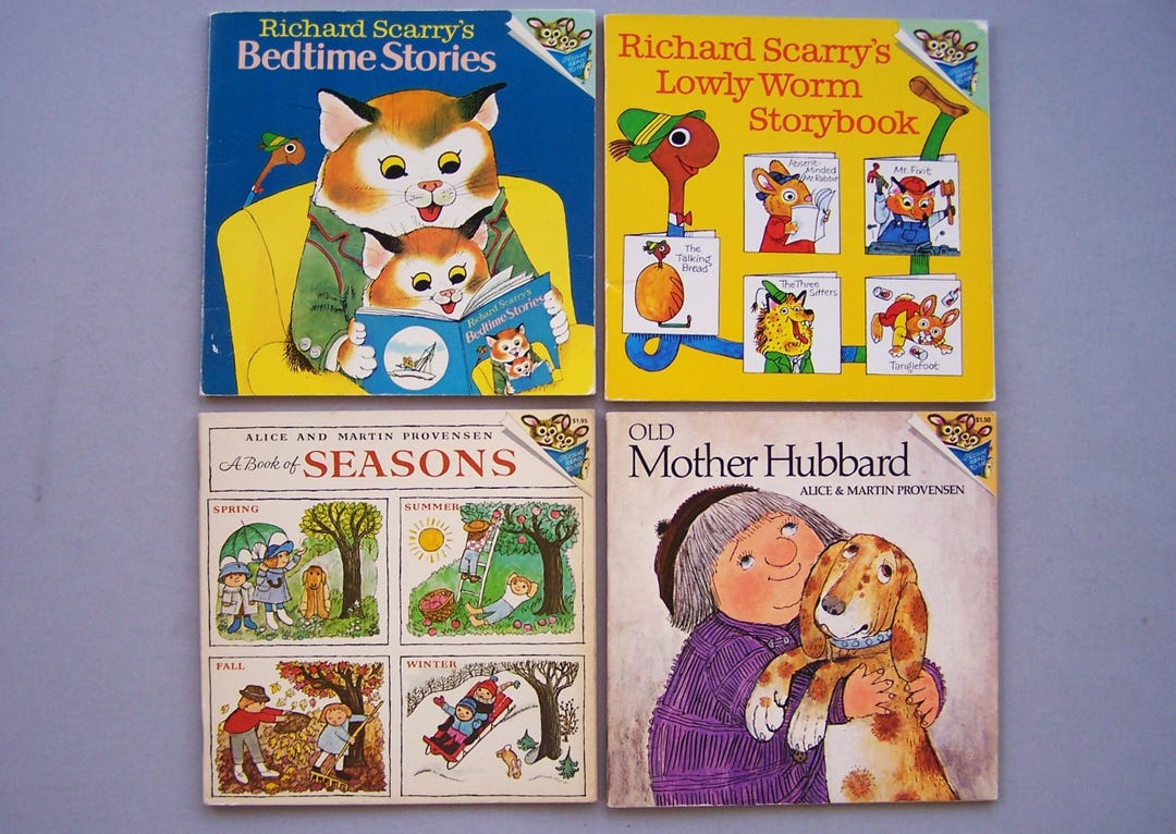 Richard Scarry's Bedtime Stories and Lowly Worm Storybook - AND - A ...