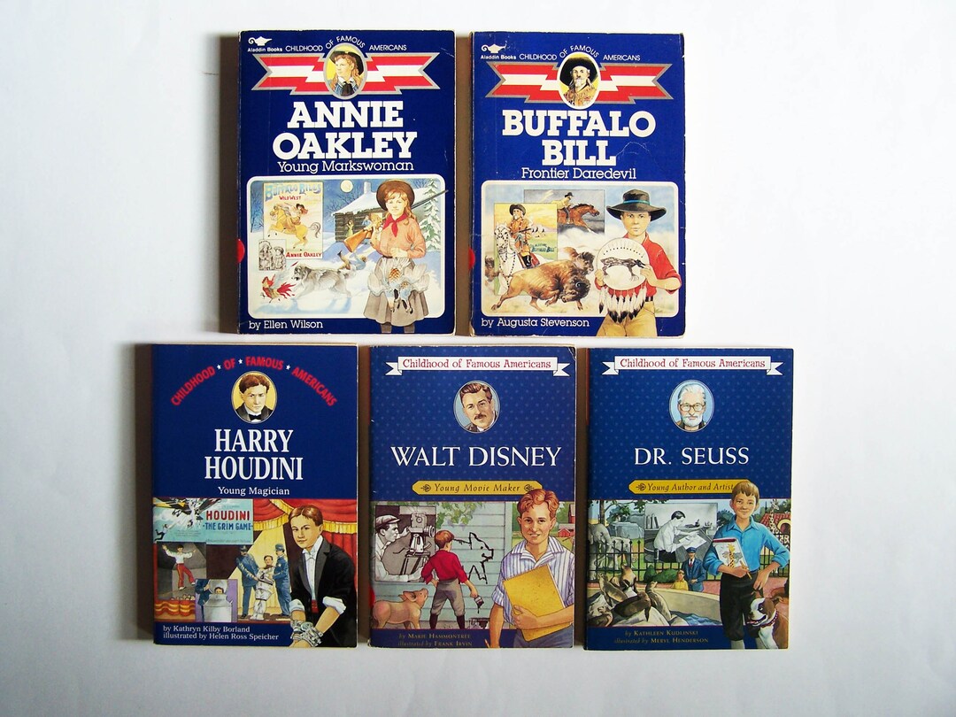 5 Childhood of Famous Americans Walt Disney, Buffalo Bill, Harry ...