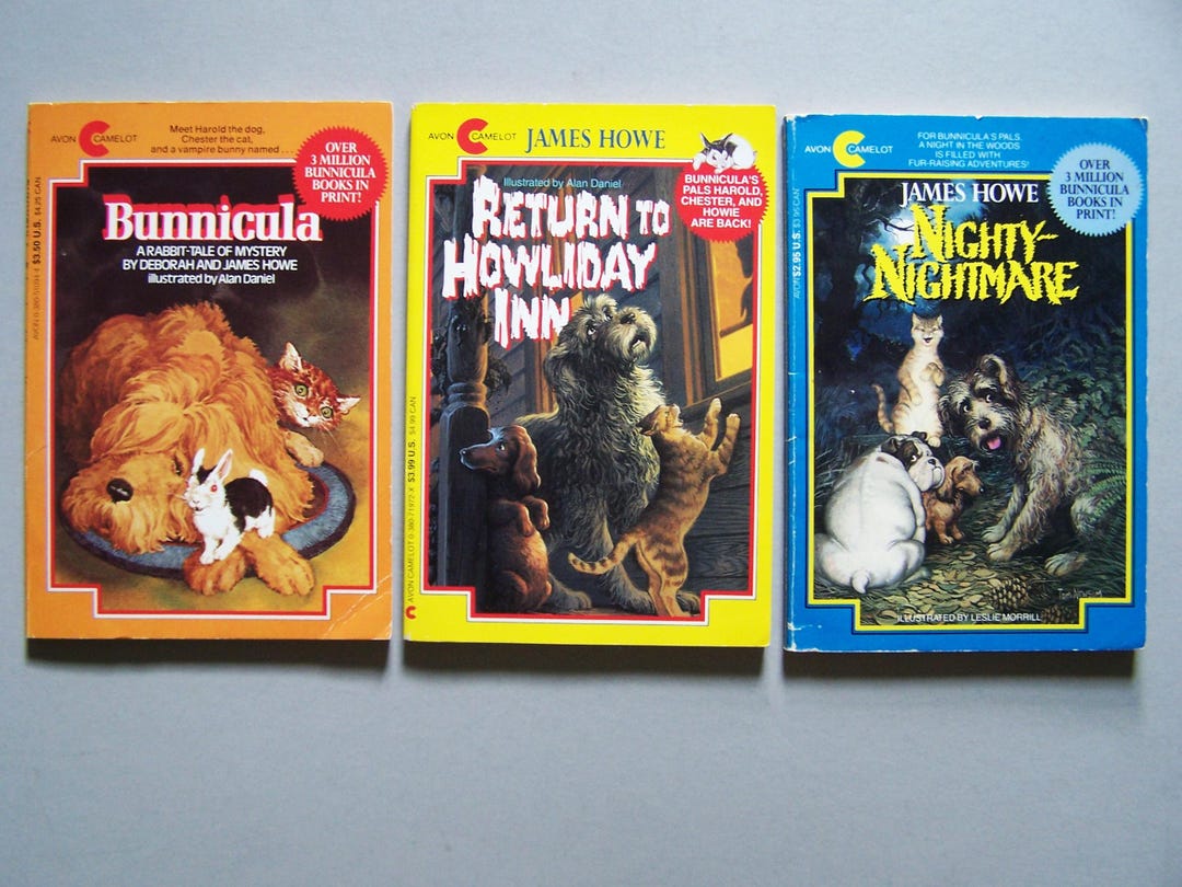 3 Bunnicula Series Books Nighty-nightmare Bunnicula Return to Howliday ...