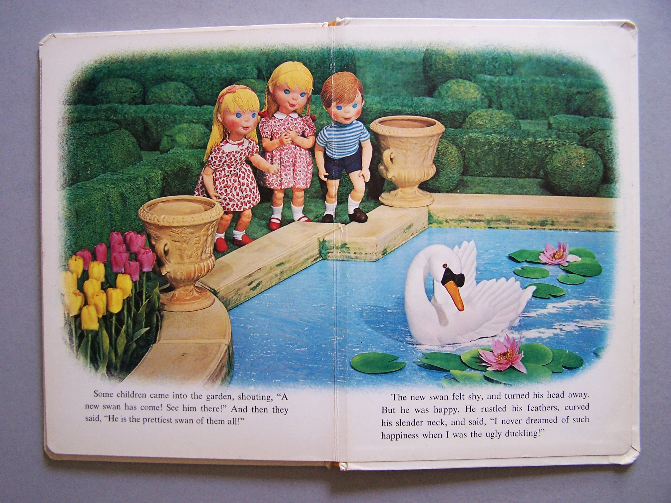Pair of 3-D Fairy Tale Books the Ugly Duckling AND Little Red Riding ...