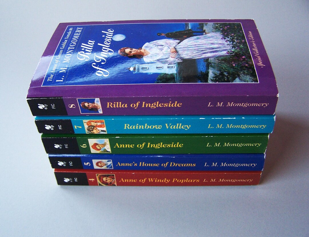 Anne of Green Gables Partial Set of 5 Books - #4, 5, 6, 7, 8 - L M ...