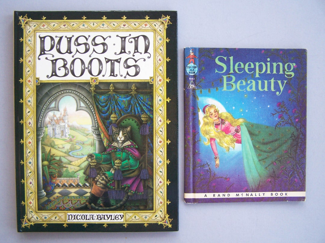 Puss in Boots Pop up Book by Nicola Bayley - AND - Sleeping Beauty by ...