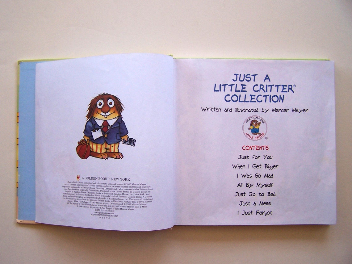 Mercer Mayer Little Critter Books the New Baby, Just A Little Critter ...