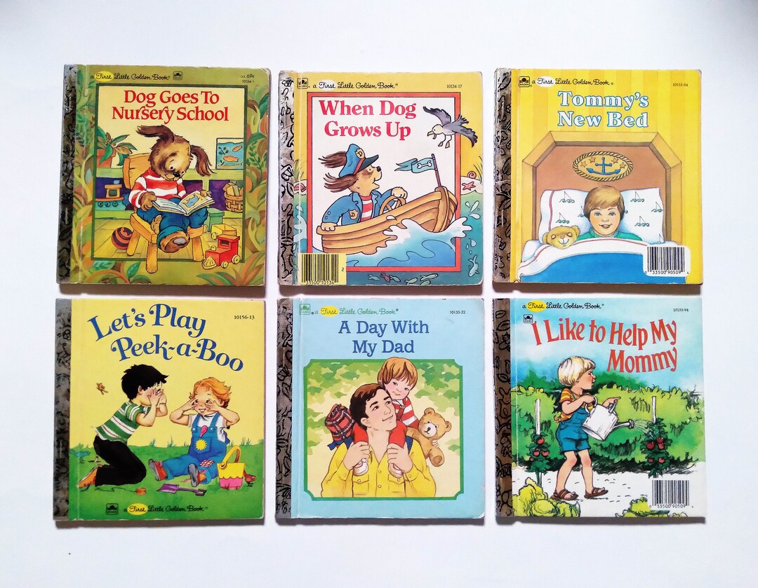 6 First Little Golden Books Tommys New Bed A Day With My - Etsy