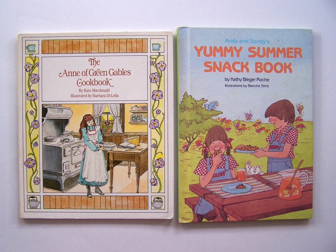 2 Vintage Cookbooks for Children Anne of Green Gables Cookbook AND Andy ...