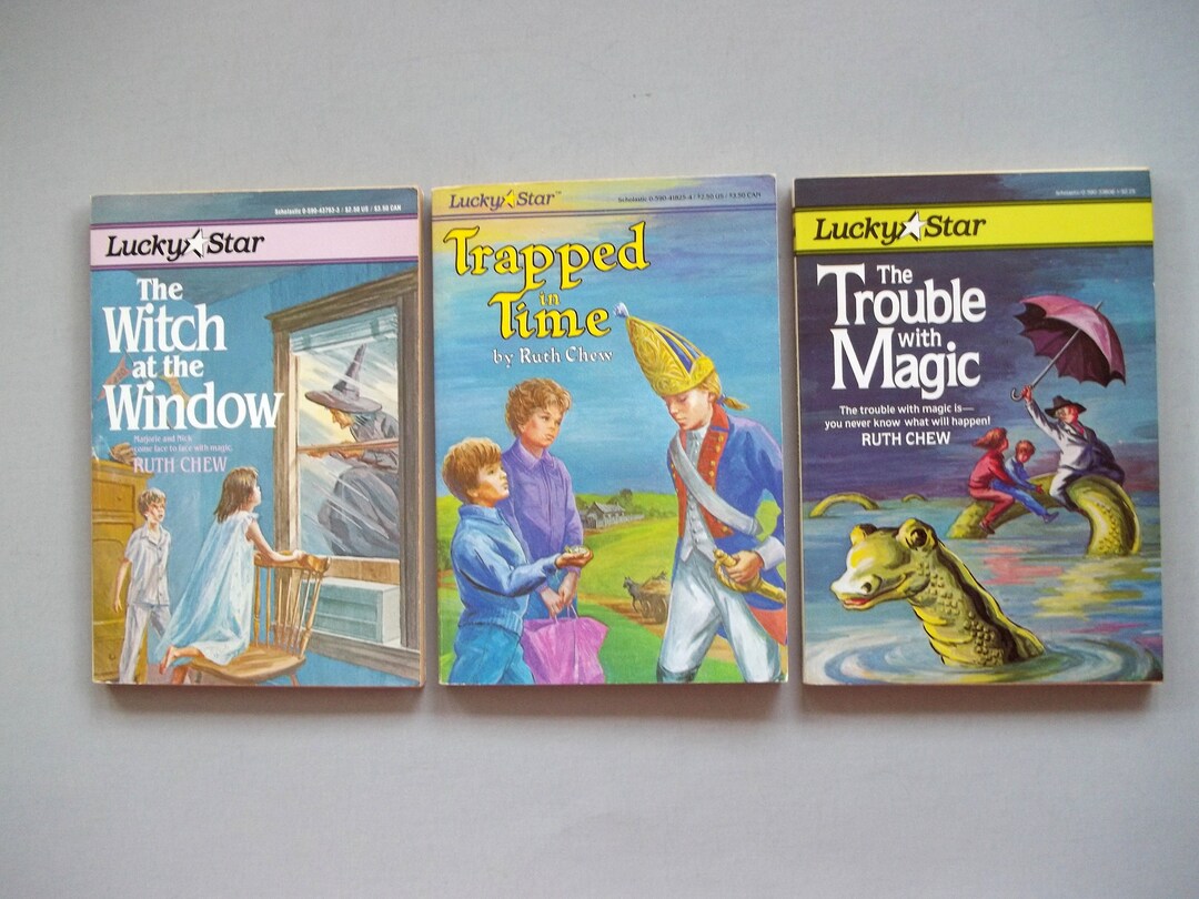 Ruth Chew Book Collection the Trouble With Magic AND Trapped in Time ...