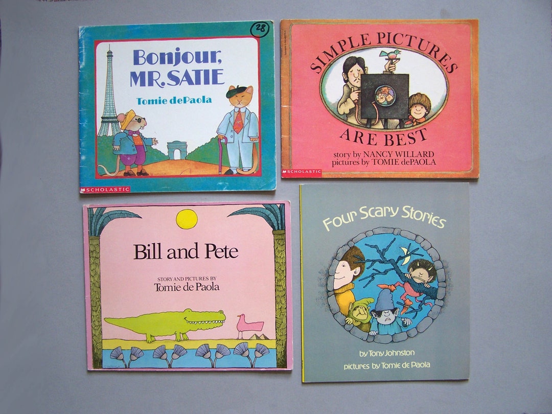 4 Tomie Depaola Books - Bill and Pete - AND - Bonjour Mr. Satie - AND ...